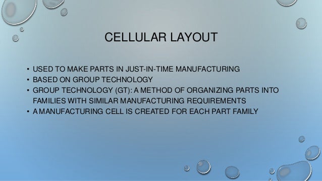 Cellular LayOut
