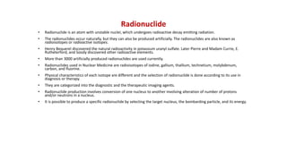 Presesntation radioisotopes techniques | PPTX
