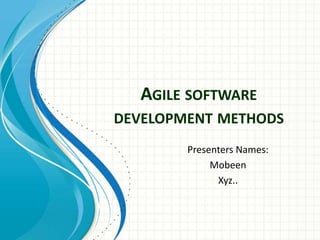 Agile software development process | PPTX | Computer Software and Applications | Computing