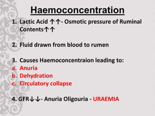 Presetation on rumen impaction lactic acidosis final osr | PPTX