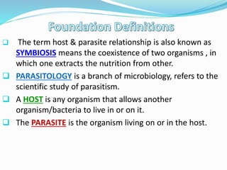 Parasite Host Relationship