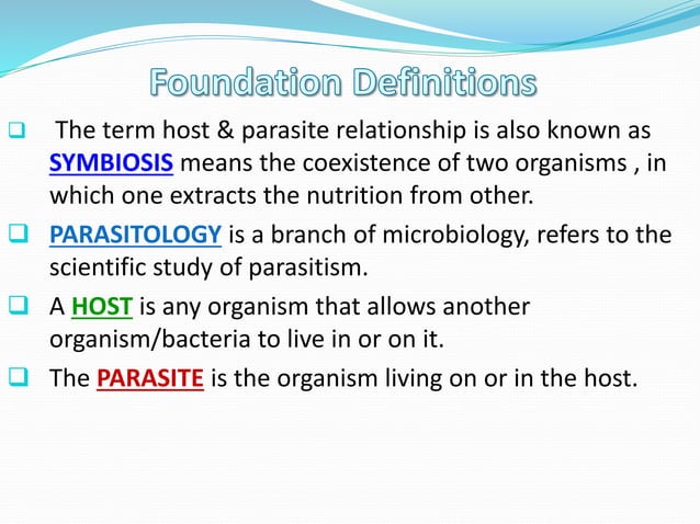 host parasite relationship | PPTX | Infectious Diseases | Diseases and ...