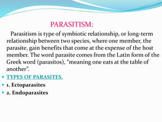 host parasite relationship | PPTX