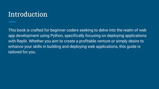A Step-by-Step Guide to Building and Deploying Python Applications with Replit.pptx | Web ...