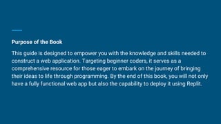 A Step-by-Step Guide to Building and Deploying Python Applications with Replit.pptx | Web ...