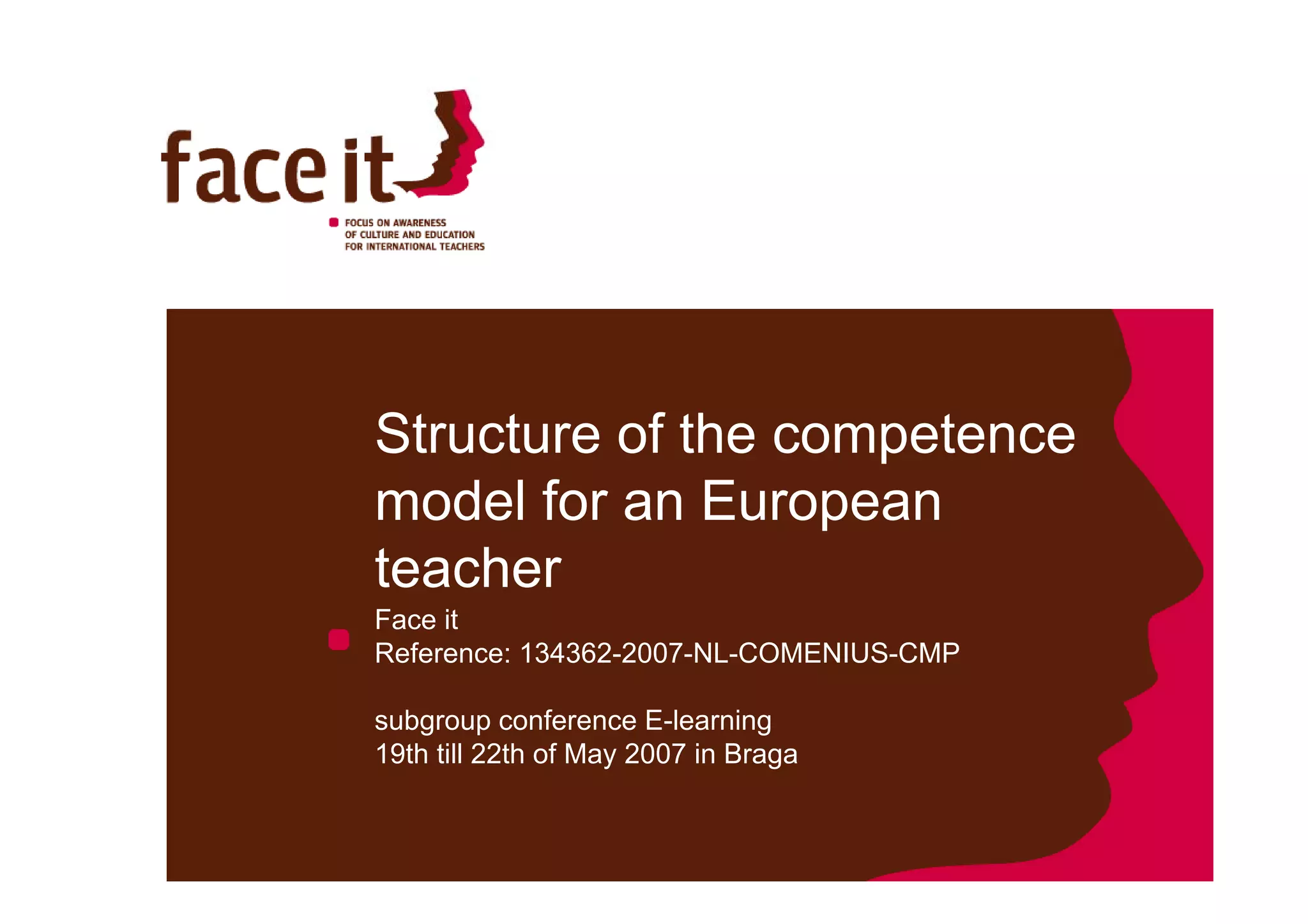 Structure of the competence model for an European teacher | PDF