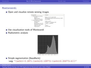 Teaching Remote Sensing with OTB Applications & Monterverdi (and a little of Bash) | PDF