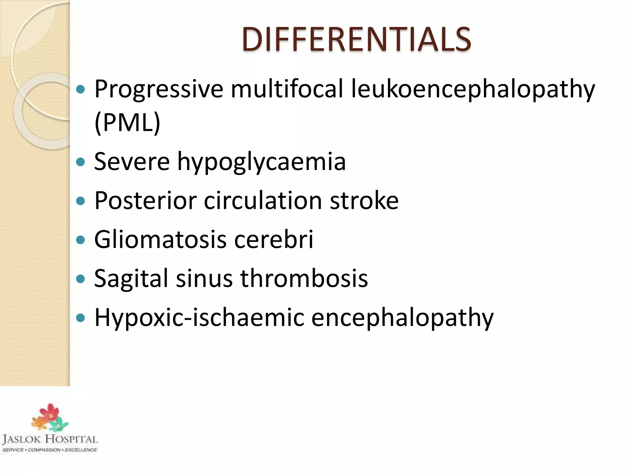 MRI SPECTRUM OF POSTERIOR REVERSIBLE ENCEPHALOPATHY SYNDROME | PPTX
