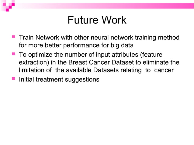 Breast cancer detection using Artificial Neural Network | PPT | Cancer ...