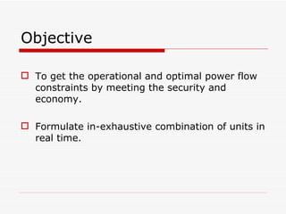 Unit Commitment | PPT