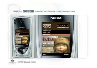 Design for Transmedia Audiences - Catherine Gleeson | PPT