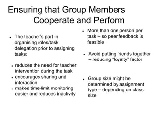 Presentation on group work procedure | PPTX