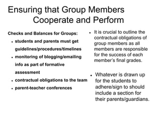 Presentation on group work procedure | PPTX