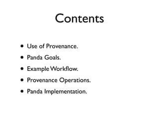 Panda Provenance | PPT