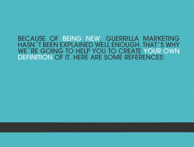 Guerrilla Marketing: History and definition | PDF