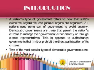 Presidencial system | PPT