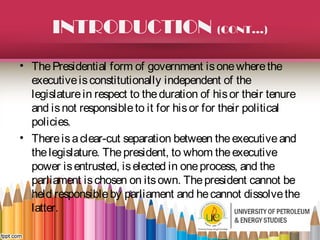Presidencial system | PPT