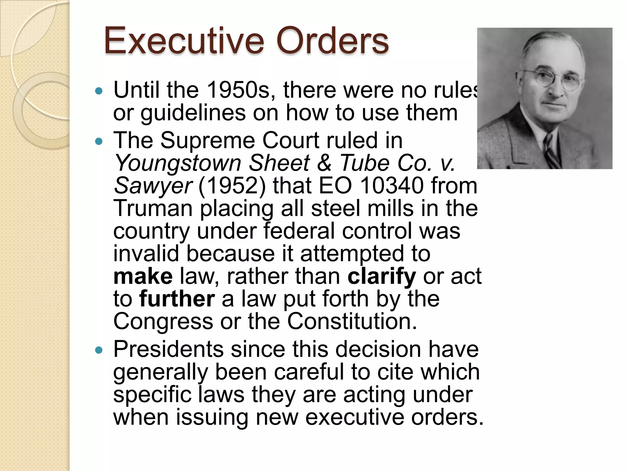 Presidency key terms | PPTX