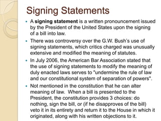 Presidency key terms | PPTX