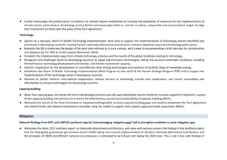 COP27: Draft outcome and decision paper | PPT