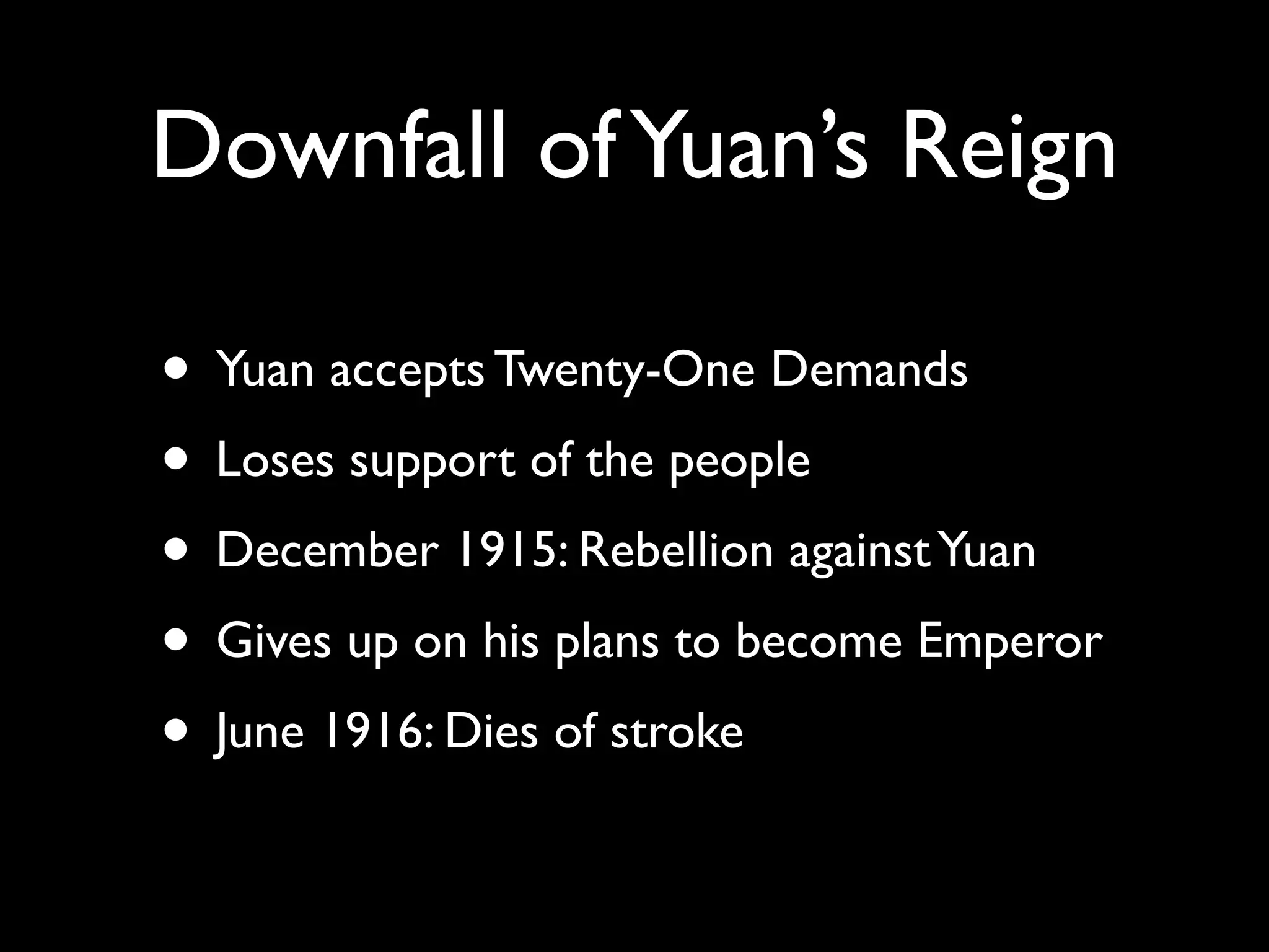 Presidency of Yuan Shikai | PPT