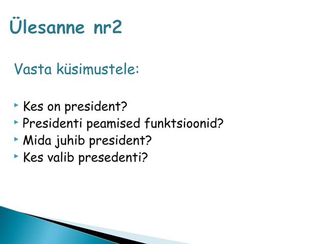 President | PPT