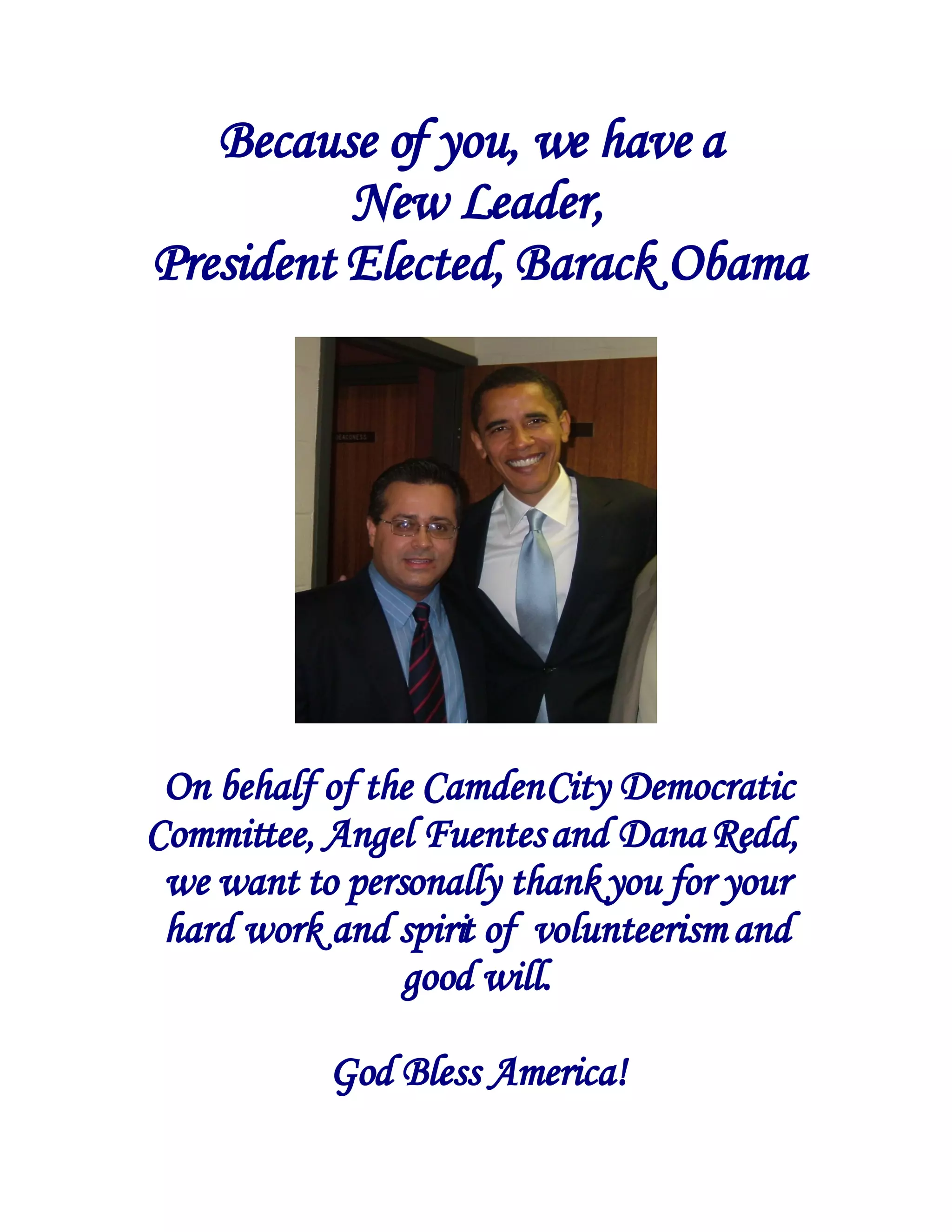 President Obama And Angel Fuentes | DOC