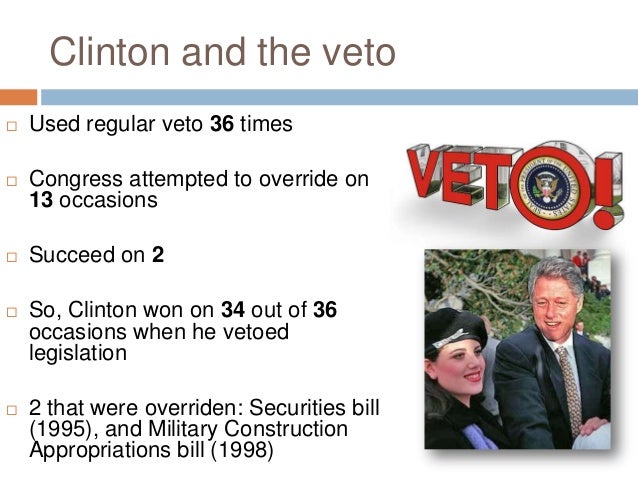 President and power of veto