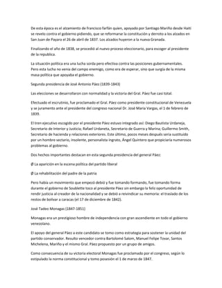 Presidentes de venezuela | DOCX