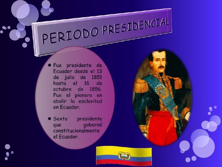 José María Urbina Gral. Presid.