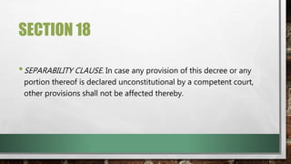 Presidential decree-no-1006 | PPTX