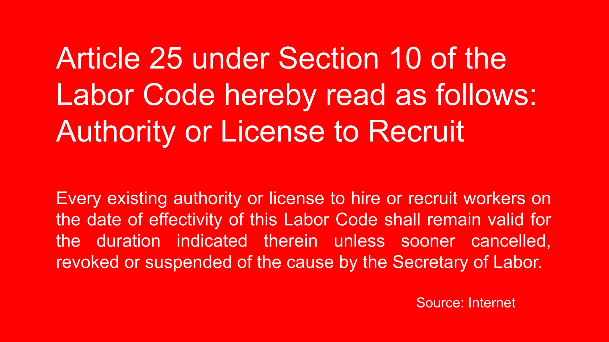 Presidential Decree No. 442 or PD No. 442.pptx | Law