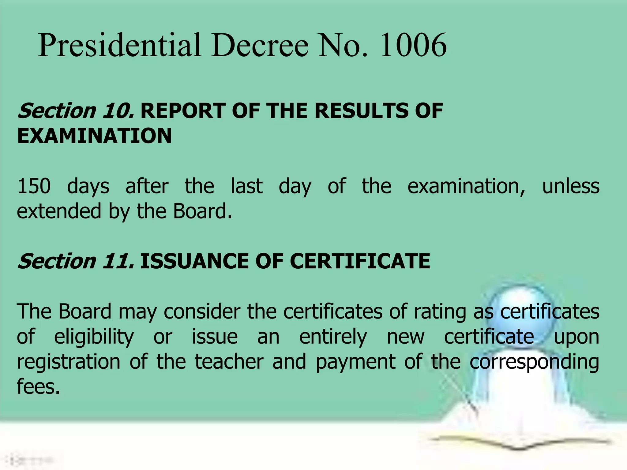 Presidential decree no. 1006 | PPTX