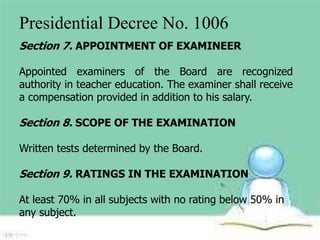 Presidential decree no. 1006 | PPTX