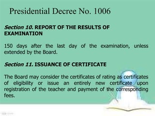 Presidential decree no. 1006 | PPTX