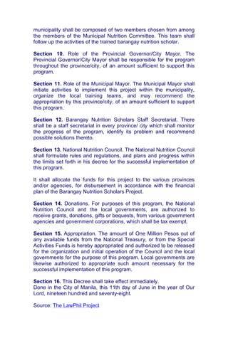 Presidential decree no 1569 | PDF