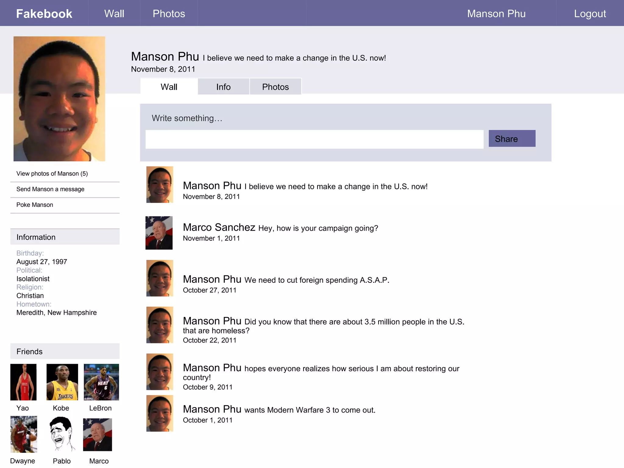 Manson Phu Facebook | PPT