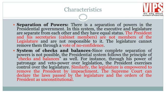 Presidential Form Of Government pol.pptx | Political Issues & policy ...