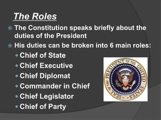 Presidential job description | PPT