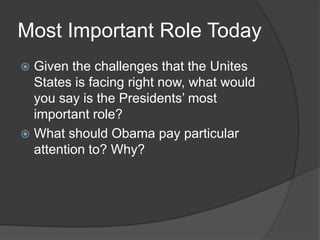 Presidential job description | PPT