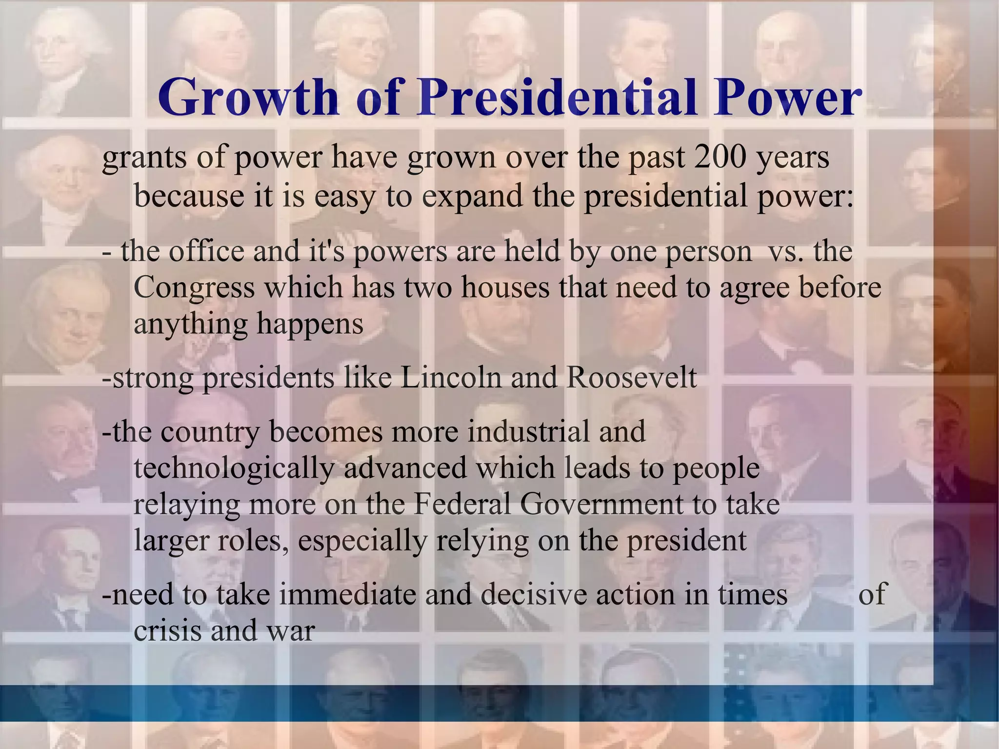 Presidential power | ODP