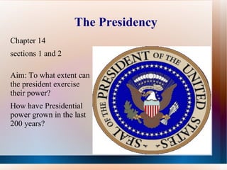 Presidential power | ODP