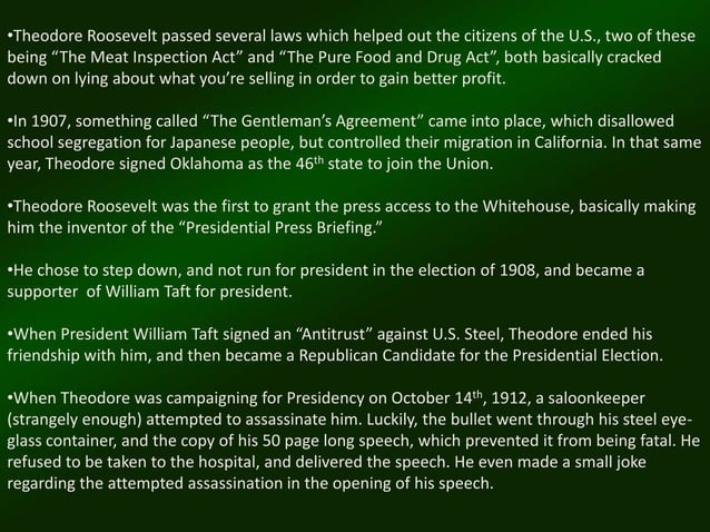 Theodore Roosevelt | PPTX