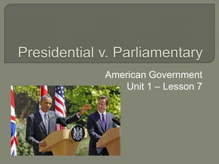 Presidential v Parliamentary | PPT | Free Download