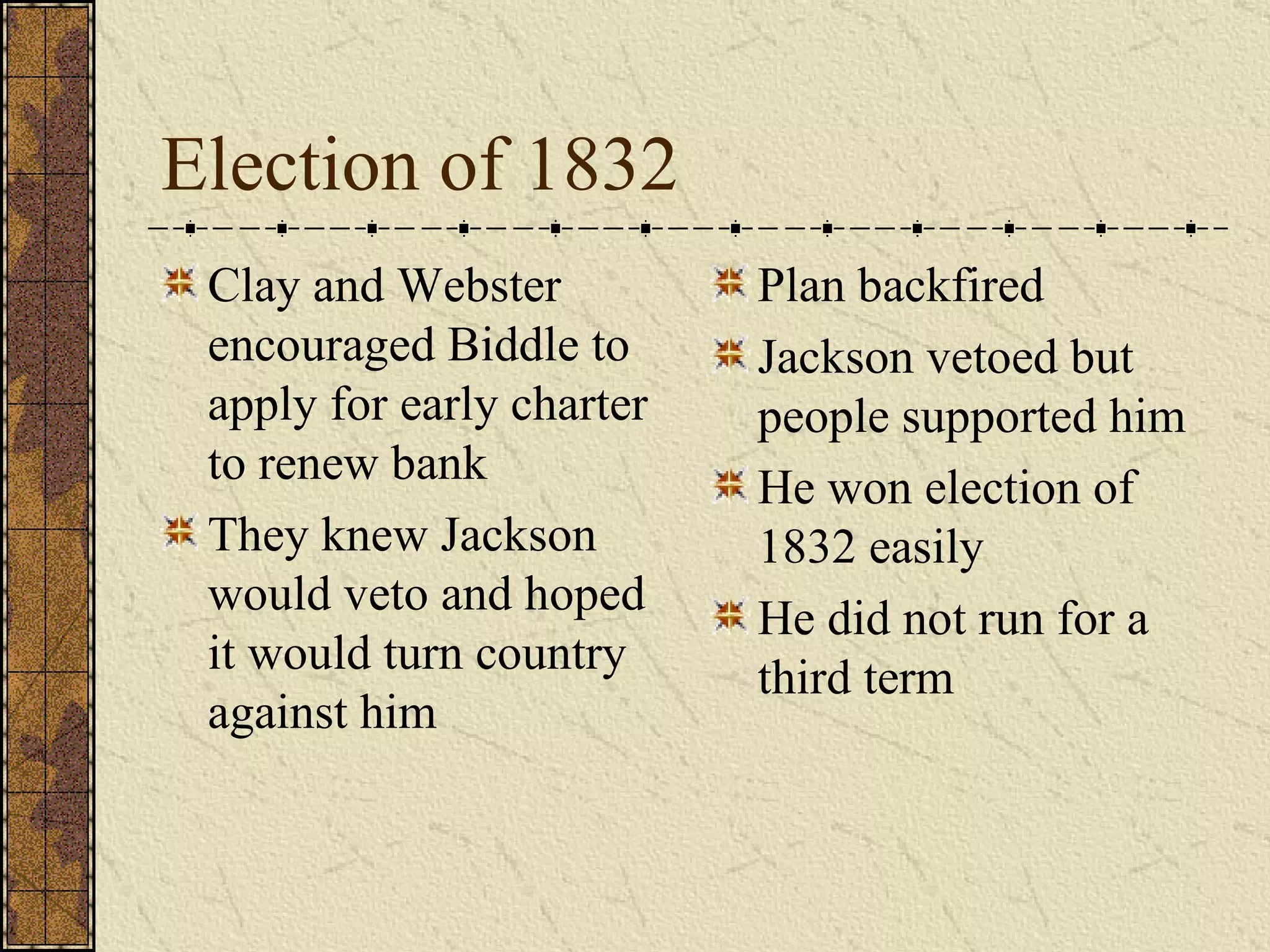President Jackson And The Whig Party | PPT