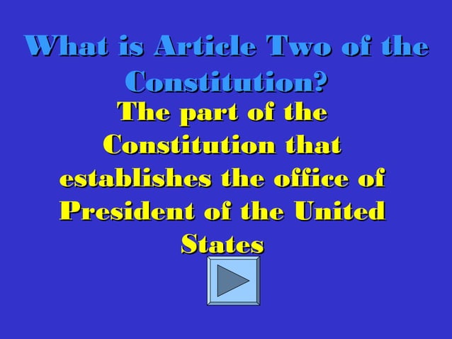 President jeopardy | PPT