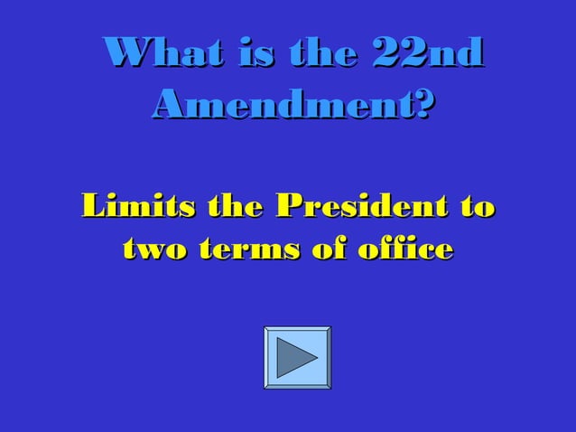 President jeopardy | PPT