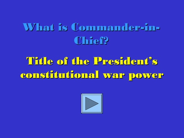 President jeopardy | PPT