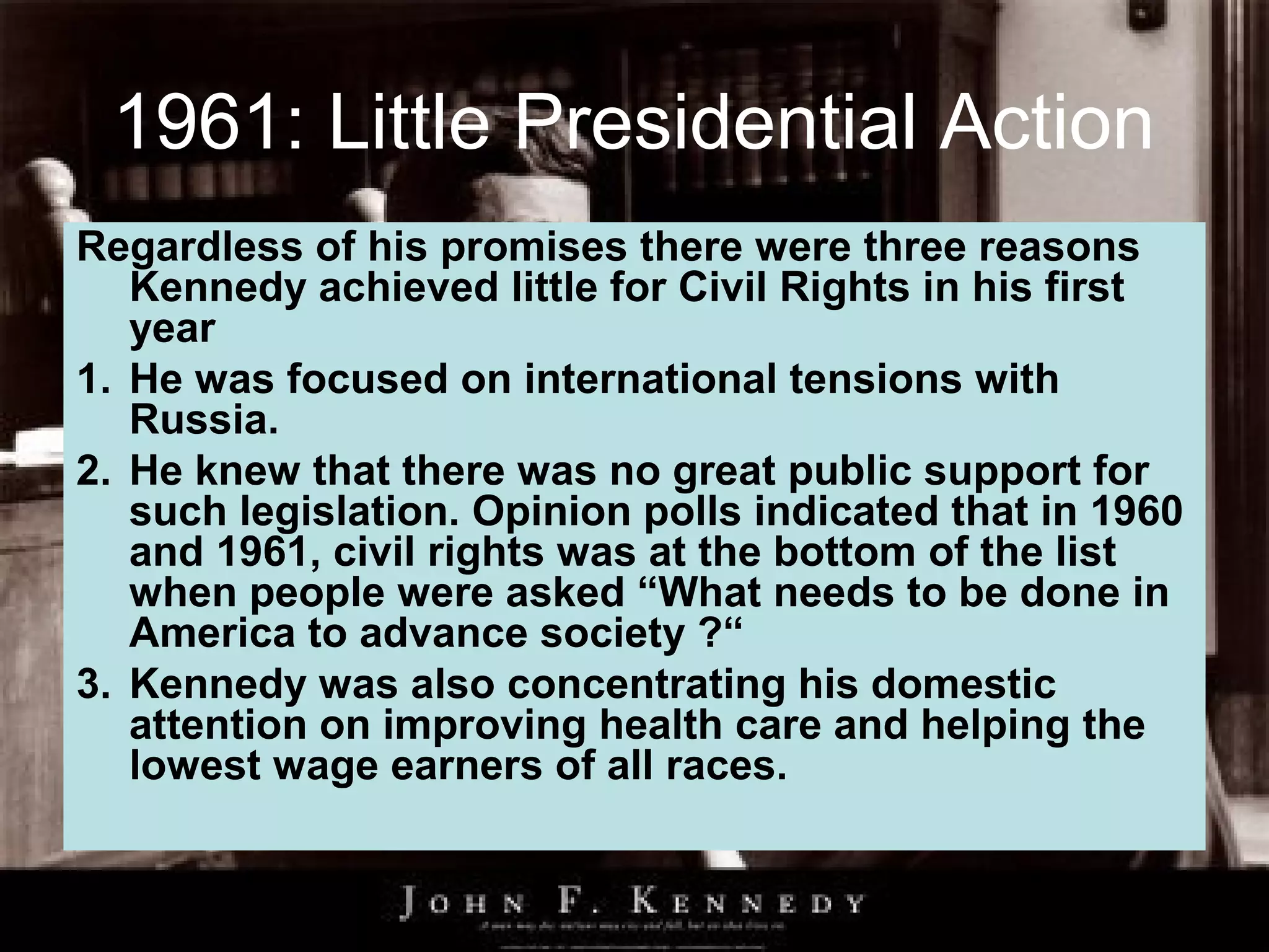 President Kennedy and Black Civil Rights | PPT