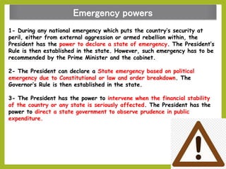 President of India with his powers and Role in the governing structure ...